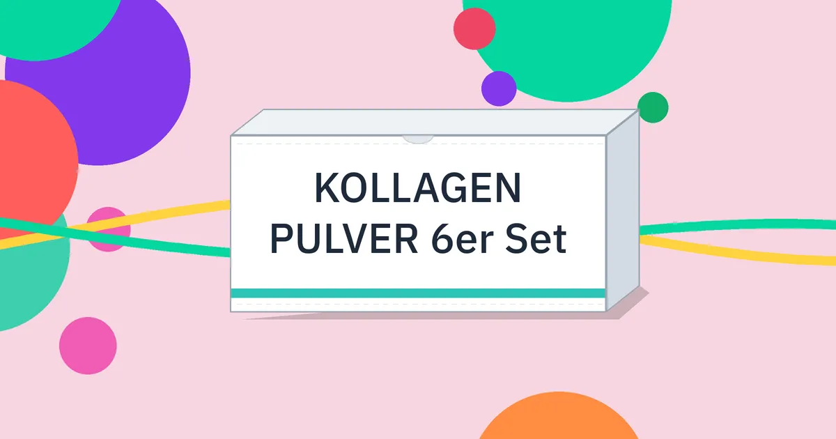 Symbolbild: Packung mit der Aufschrift KOLLAGEN PULVER 6er Set (PZN 20098395) – Verfügbarkeit und Bezug in Apotheken in Frankfurt am Main