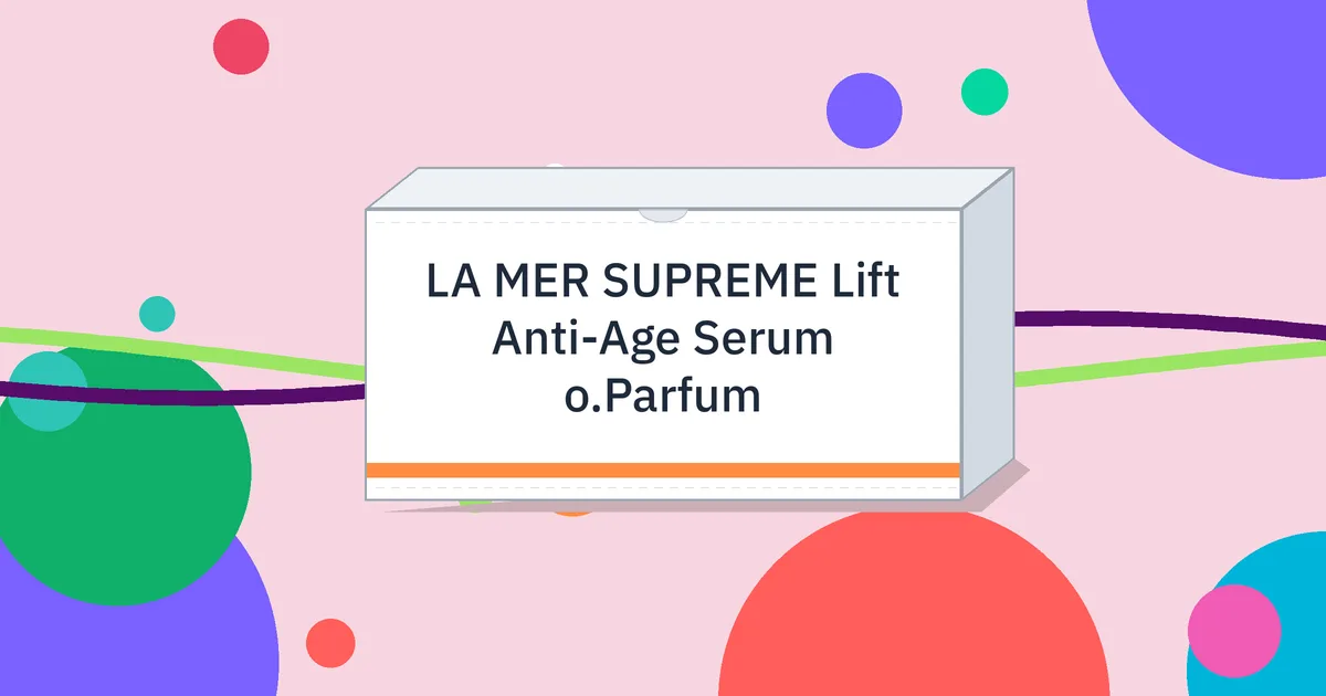Symbolbild: Packung mit der Aufschrift LA MER SUPREME Lift Anti-Age Serum o.Parfum (PZN 18873148) – Verfügbarkeit und Bezug in Apotheken in Frankfurt am Main