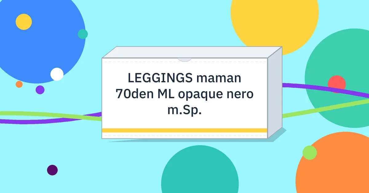 Symbolbild: Packung mit der Aufschrift LEGGINGS maman 70den ML opaque nero m.Sp. (PZN 16191203) – Verfügbarkeit und Bezug in Apotheken in Frankfurt am Main