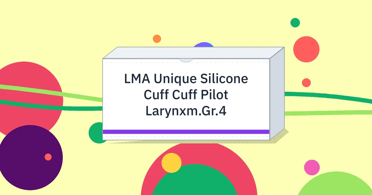 Symbolbild: Packung mit der Aufschrift LMA Unique Silicone Cuff Cuff Pilot Larynxm.Gr.4 (PZN 12410720) – Verfügbarkeit und Bezug in Apotheken in Frankfurt am Main