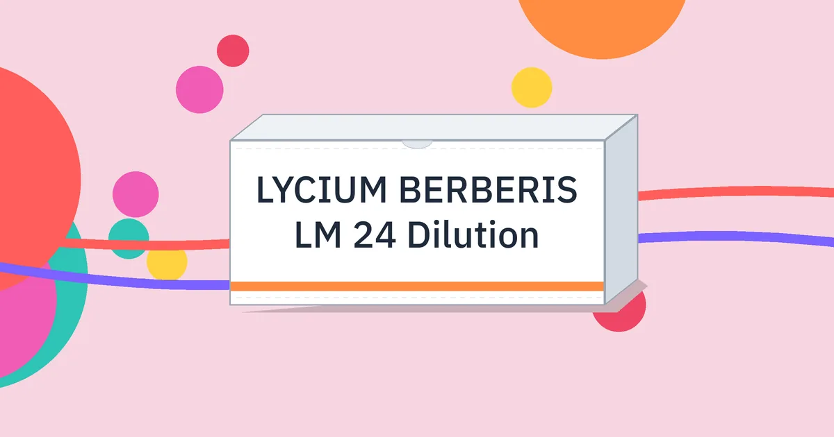 Symbolbild: Packung mit der Aufschrift LYCIUM BERBERIS LM 24 Dilution (PZN 13537262) – Verfügbarkeit und Bezug in Apotheken in Frankfurt am Main