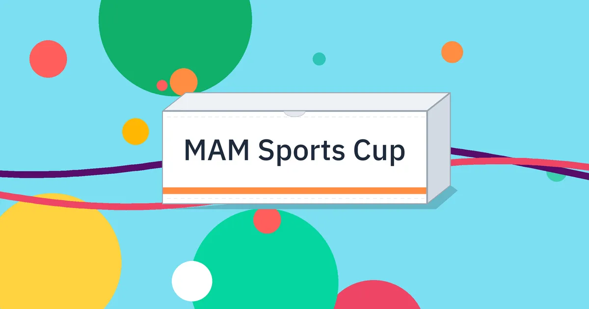 Symbolbild: Packung mit der Aufschrift MAM Sports Cup (PZN 08793477) – Verfügbarkeit und Bezug in Apotheken in Frankfurt am Main