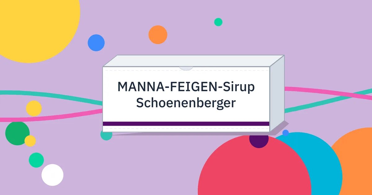 Symbolbild: Packung mit der Aufschrift MANNA-FEIGEN-Sirup Schoenenberger (PZN 11872826) – Verfügbarkeit und Bezug in Apotheken in Frankfurt am Main