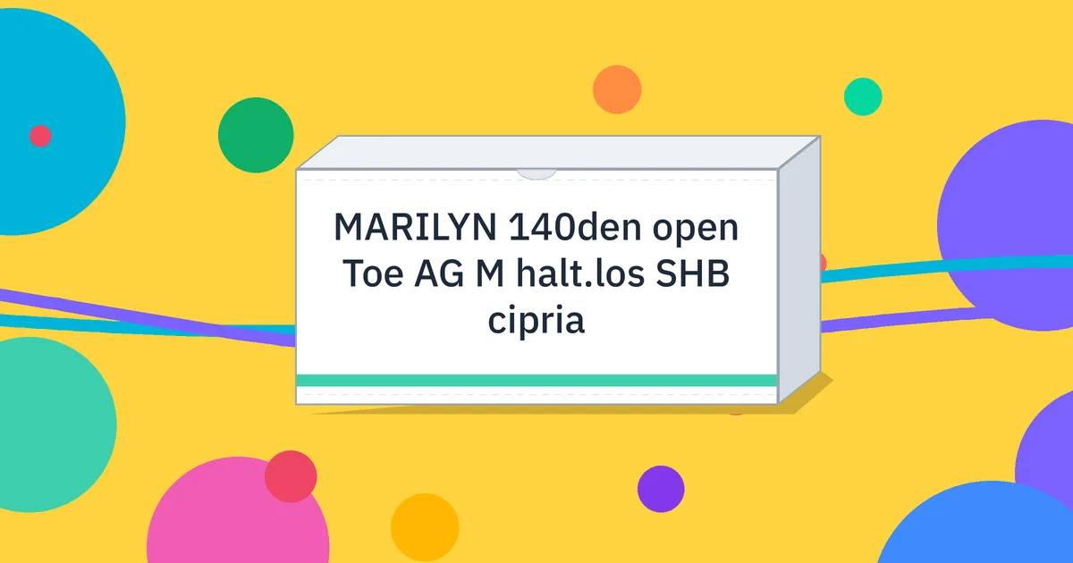 Symbolbild: Packung mit der Aufschrift MARILYN 140den open Toe AG M halt.los SHB cipria (PZN 16187957) – Verfügbarkeit und Bezug in Apotheken in Frankfurt am Main