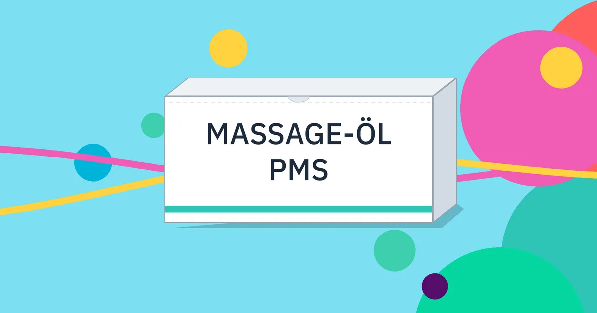 Symbolbild: Packung mit der Aufschrift MASSAGE-ÖL PMS (PZN 03726565) – Verfügbarkeit und Bezug in Apotheken in Frankfurt am Main