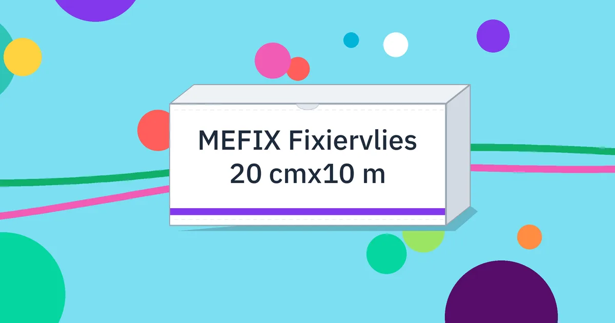 Symbolbild: Packung mit der Aufschrift MEFIX Fixiervlies 20 cmx10 m (PZN 11002752) – Verfügbarkeit und Bezug in Apotheken in Frankfurt am Main