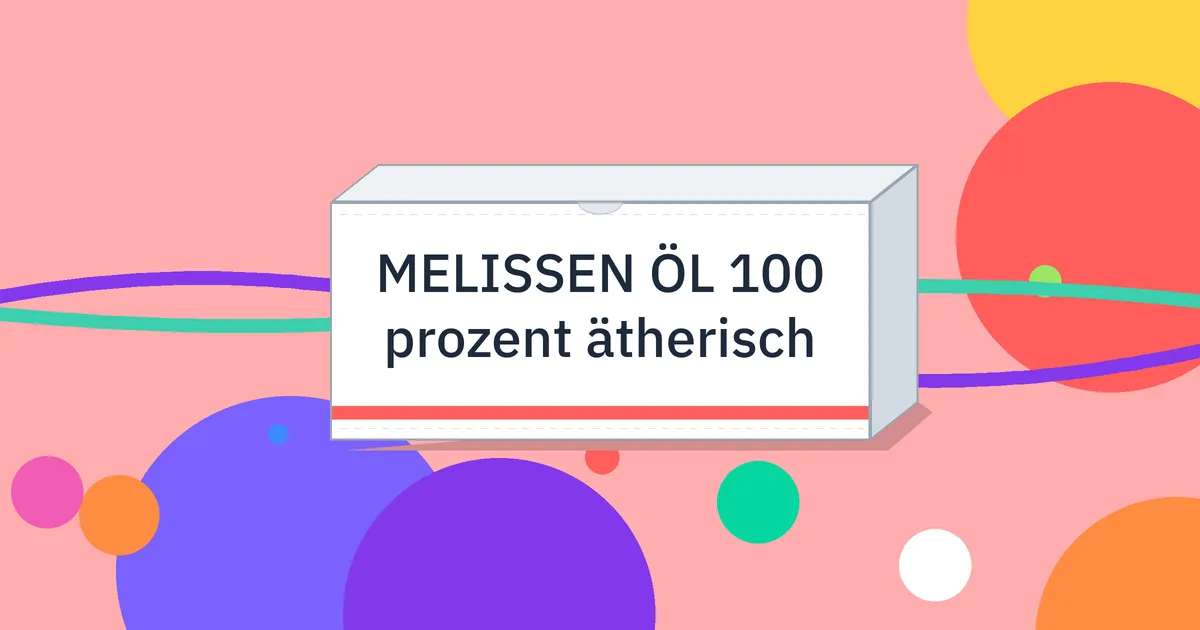 Symbolbild: Packung mit der Aufschrift MELISSEN ÖL 100 prozent ätherisch (PZN 07204728) – Verfügbarkeit und Bezug in Apotheken in Frankfurt am Main