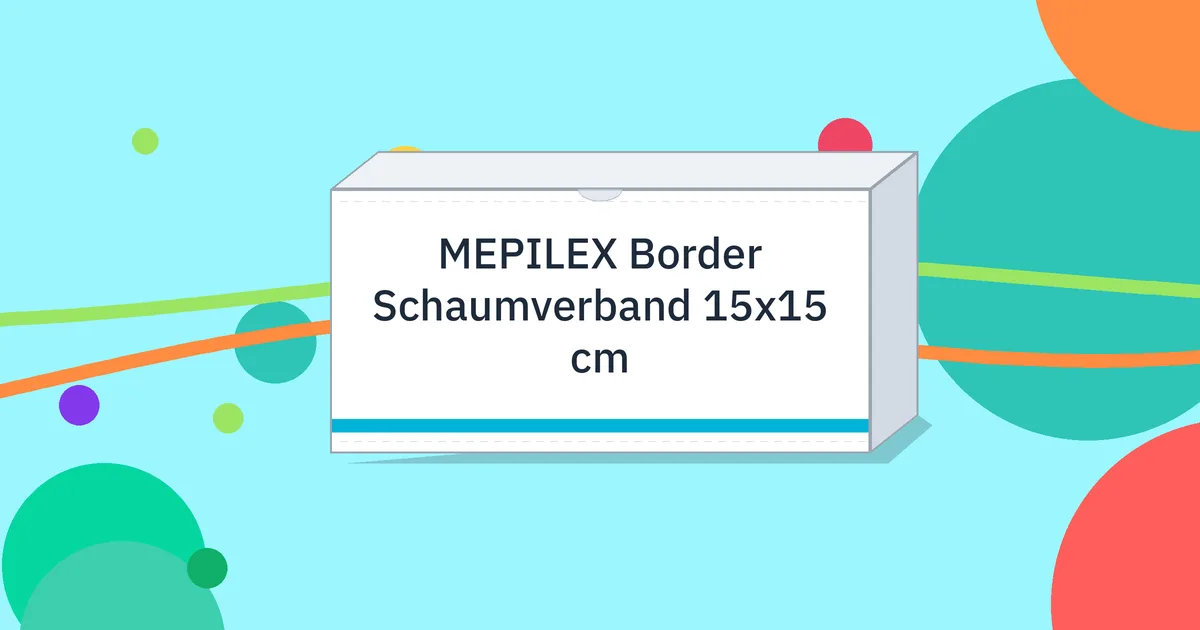 Symbolbild: Packung mit der Aufschrift MEPILEX Border Schaumverband 15x15 cm (PZN 09680835) – Verfügbarkeit und Bezug in Apotheken in Frankfurt am Main