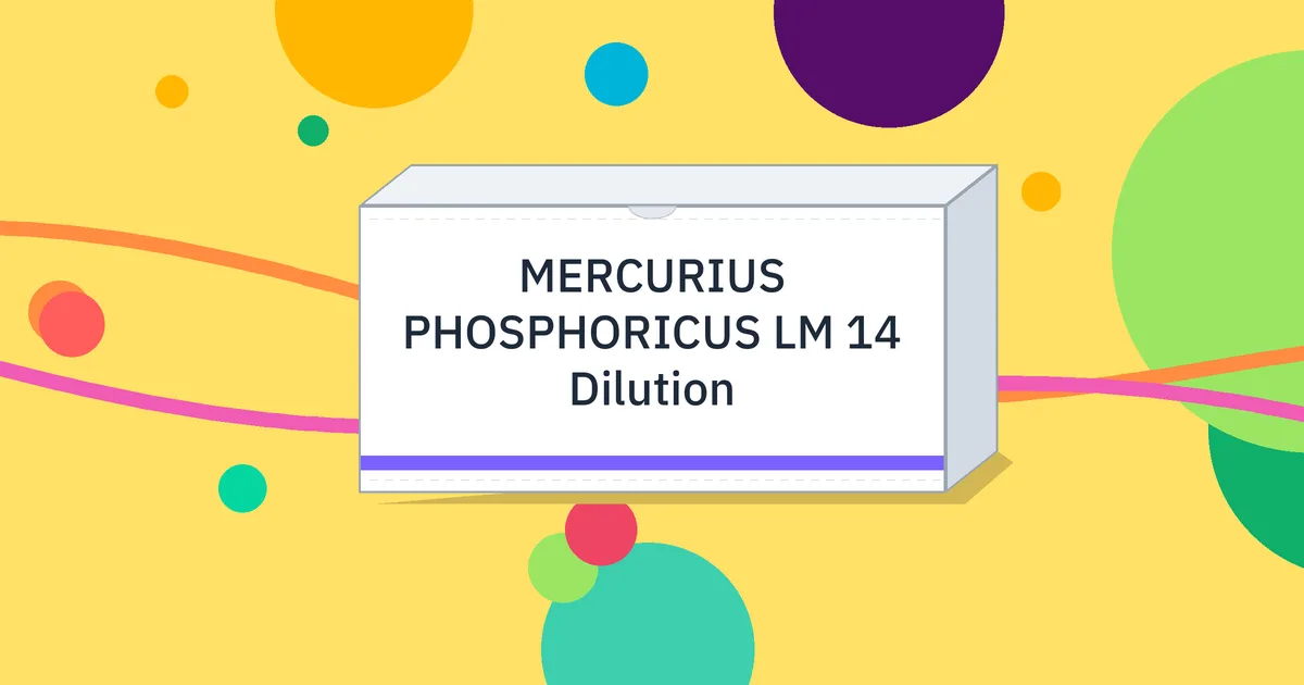Symbolbild: Packung mit der Aufschrift MERCURIUS PHOSPHORICUS LM 14 Dilution (PZN 12952728) – Verfügbarkeit und Bezug in Apotheken in Frankfurt am Main