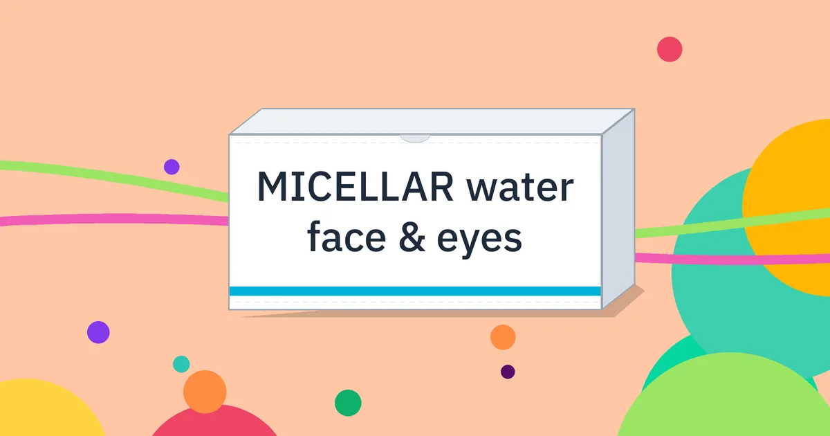 Symbolbild: Packung mit der Aufschrift MICELLAR water face & eyes (PZN 17391683) – Verfügbarkeit und Bezug in Apotheken in Frankfurt am Main