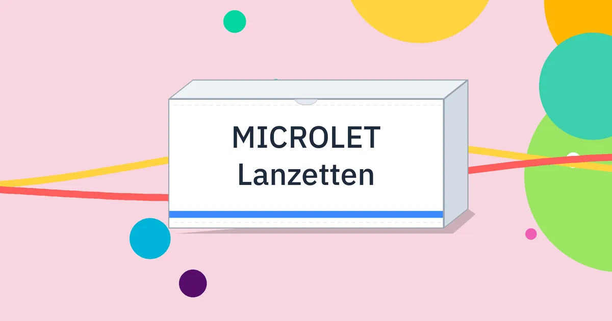 Symbolbild: Packung mit der Aufschrift MICROLET Lanzetten (PZN 06691181) – Verfügbarkeit und Bezug in Apotheken in Frankfurt am Main