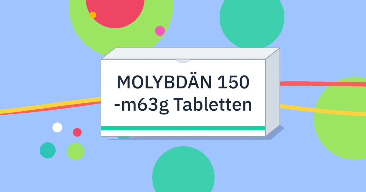 Symbolbild: Packung mit der Aufschrift MOLYBDÄN 150 -m63g Tabletten (PZN 11008105) – Verfügbarkeit und Bezug in Apotheken in Frankfurt am Main