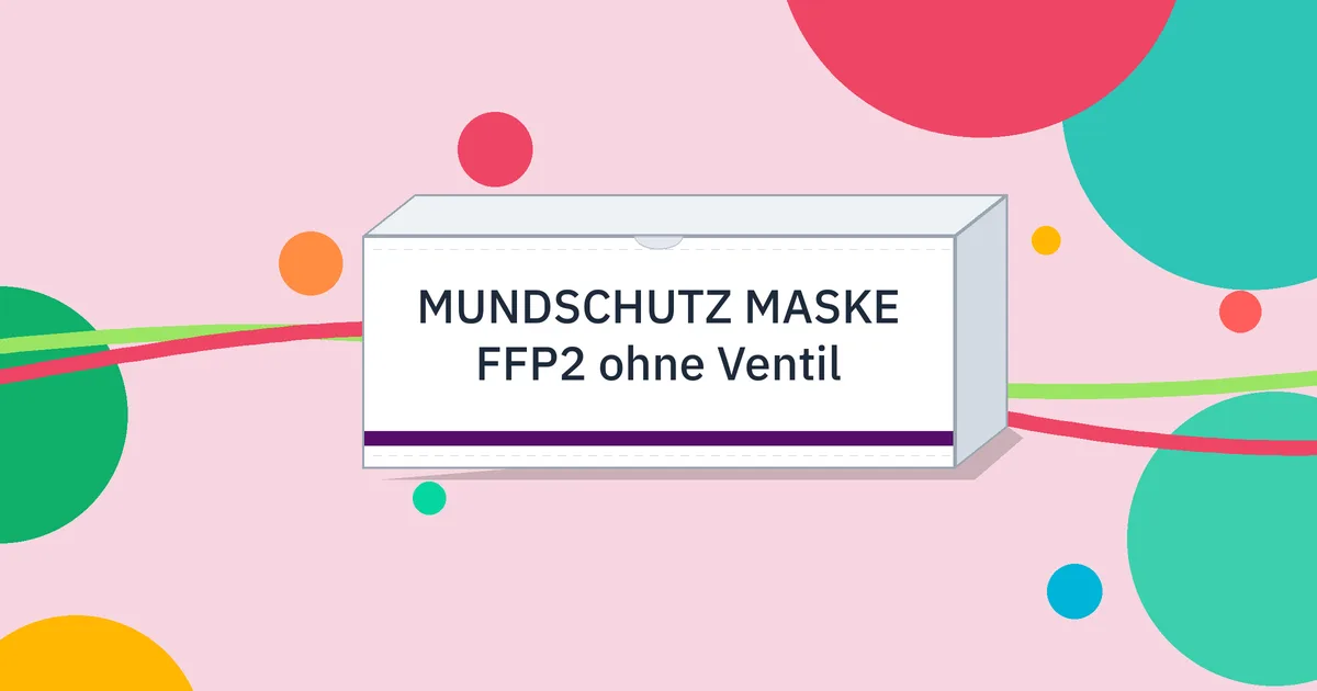 Symbolbild: Packung mit der Aufschrift MUNDSCHUTZ MASKE FFP2 ohne Ventil (PZN 16823577) – Verfügbarkeit und Bezug in Apotheken in Frankfurt am Main