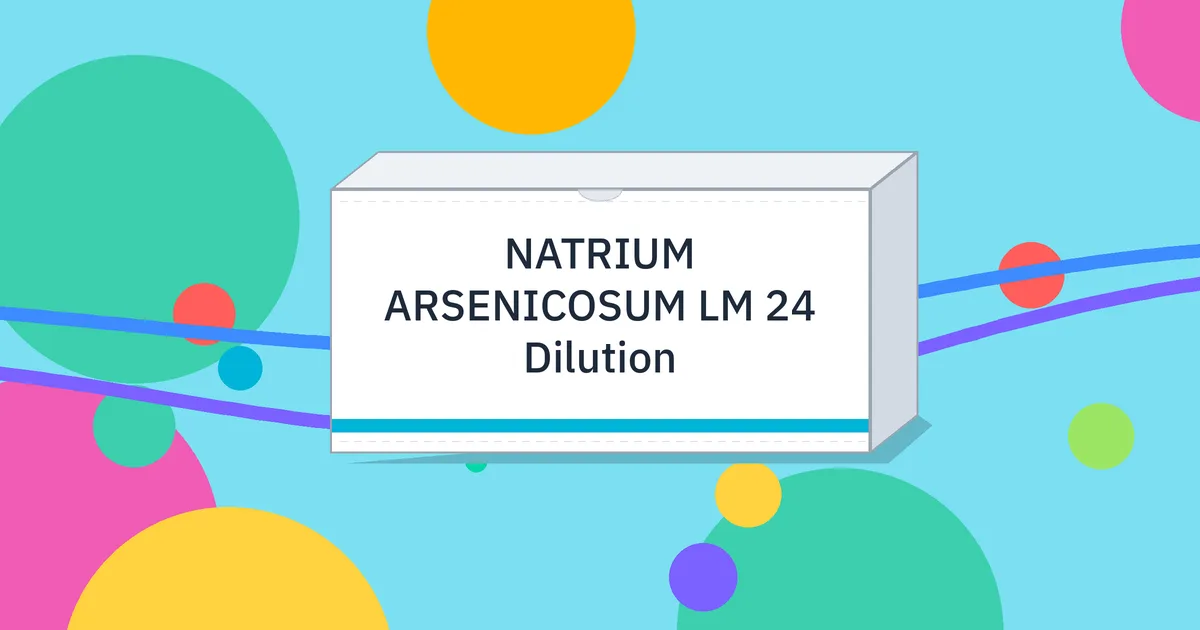 Symbolbild: Packung mit der Aufschrift NATRIUM ARSENICOSUM LM 24 Dilution (PZN 09430096) – Verfügbarkeit und Bezug in Apotheken in Frankfurt am Main