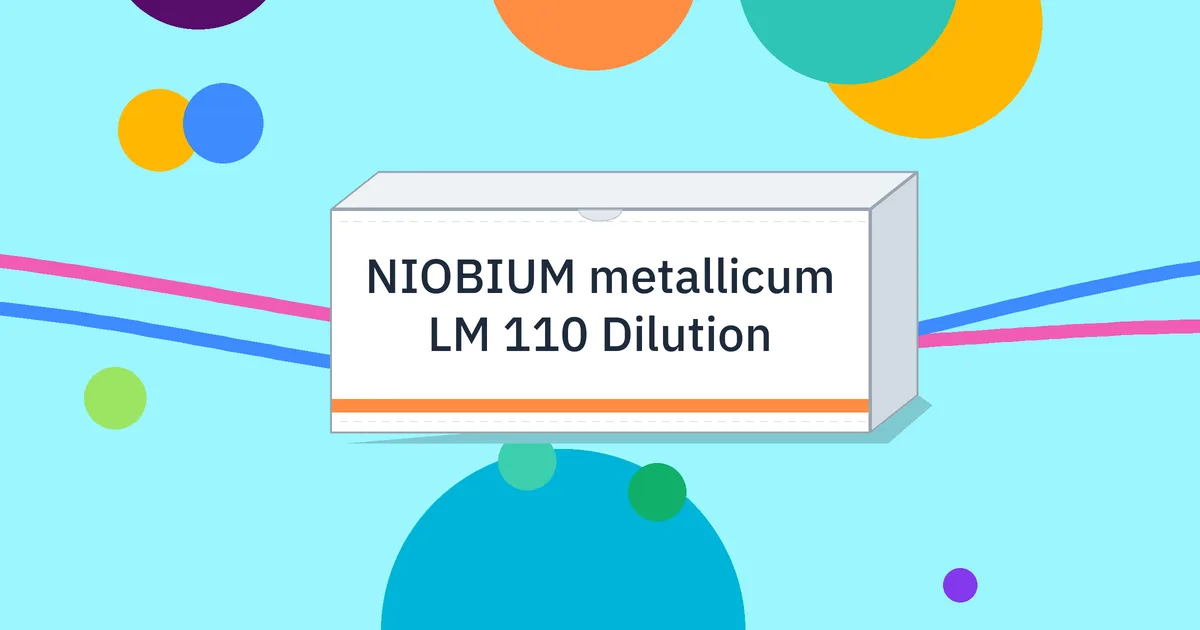Symbolbild: Packung mit der Aufschrift NIOBIUM metallicum LM 110 Dilution (PZN 13619422) – Verfügbarkeit und Bezug in Apotheken in Frankfurt am Main