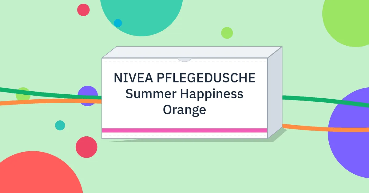Symbolbild: Packung mit der Aufschrift NIVEA PFLEGEDUSCHE Summer Happiness Orange (PZN 19500567) – Verfügbarkeit und Bezug in Apotheken in Frankfurt am Main