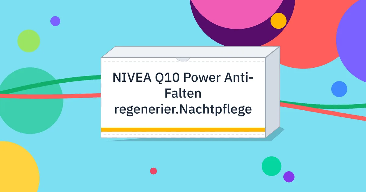 Symbolbild: Packung mit der Aufschrift NIVEA Q10 Power Anti-Falten regenerier.Nachtpflege (PZN 14368755) – Verfügbarkeit und Bezug in Apotheken in Frankfurt am Main