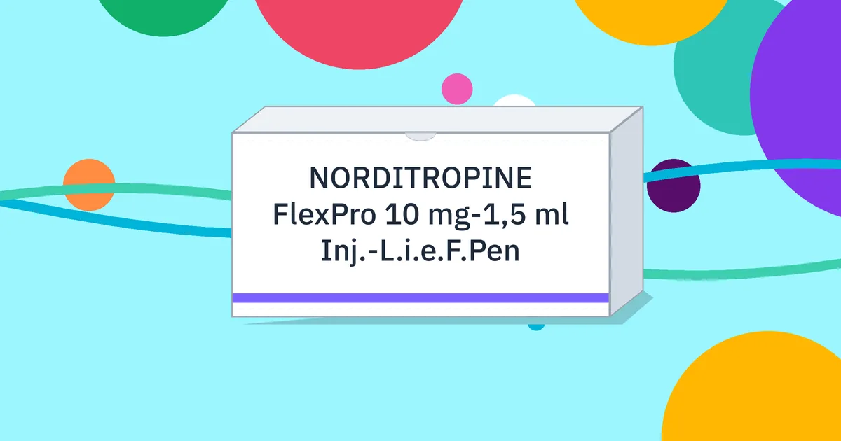 Symbolbild: Packung mit der Aufschrift NORDITROPINE FlexPro 10 mg-1,5 ml Inj.-L.i.e.F.Pen (PZN 19691685) – Verfügbarkeit und Bezug in Apotheken in Frankfurt am Main