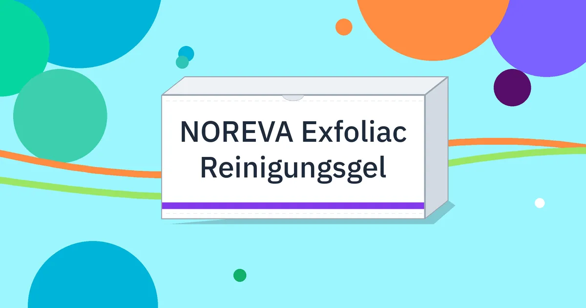 Symbolbild: Packung mit der Aufschrift NOREVA Exfoliac Reinigungsgel (PZN 10713793) – Verfügbarkeit und Bezug in Apotheken in Frankfurt am Main