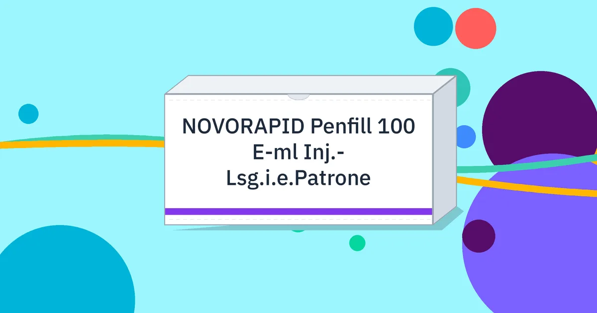 Symbolbild: Packung mit der Aufschrift NOVORAPID Penfill 100 E-ml Inj.-Lsg.i.e.Patrone (PZN 00558707) – Verfügbarkeit und Bezug in Apotheken in Frankfurt am Main