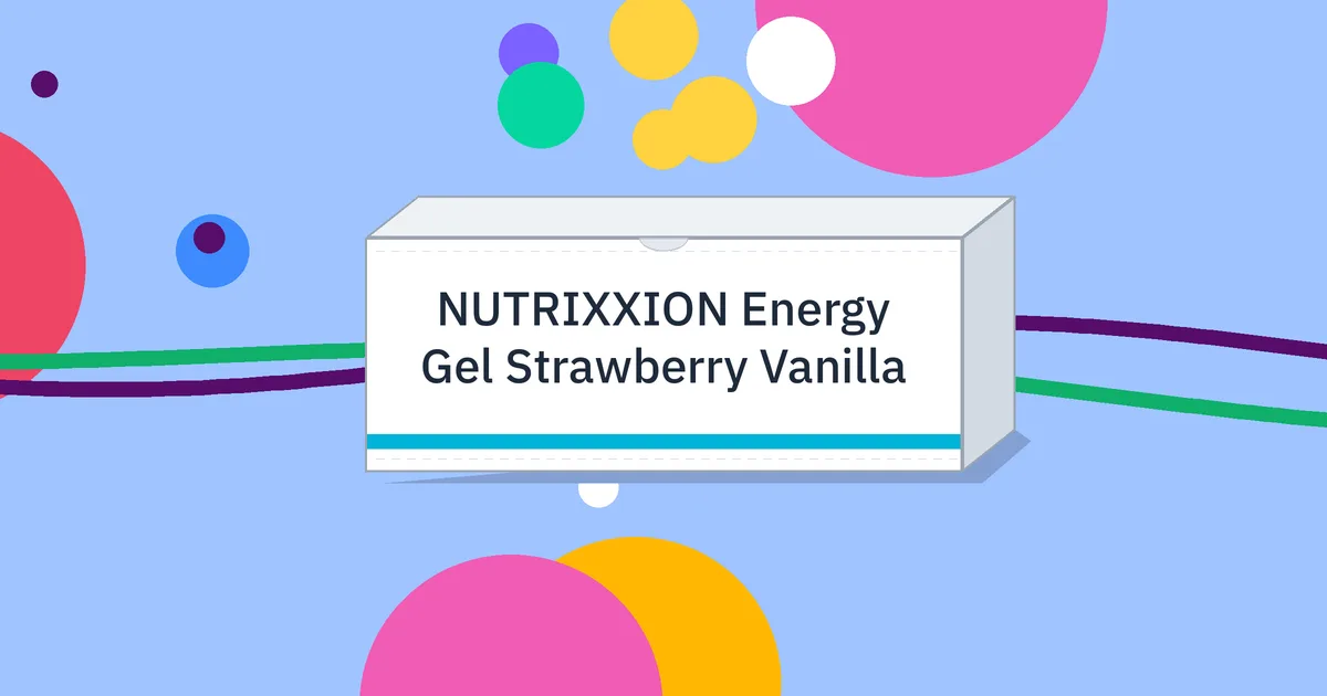 Symbolbild: Packung mit der Aufschrift NUTRIXXION Energy Gel Strawberry Vanilla (PZN 14212846) – Verfügbarkeit und Bezug in Apotheken in Frankfurt am Main