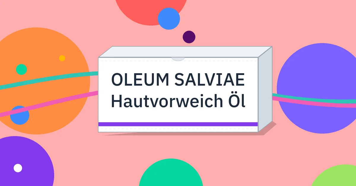 Symbolbild: Packung mit der Aufschrift OLEUM SALVIAE Hautvorweich Öl (PZN 07364745) – Verfügbarkeit und Bezug in Apotheken in Frankfurt am Main