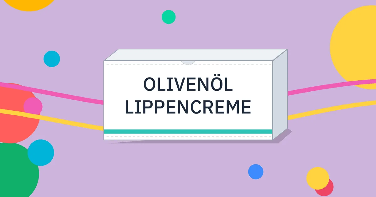Symbolbild: Packung mit der Aufschrift OLIVENÖL LIPPENCREME (PZN 18664545) – Verfügbarkeit und Bezug in Apotheken in Frankfurt am Main