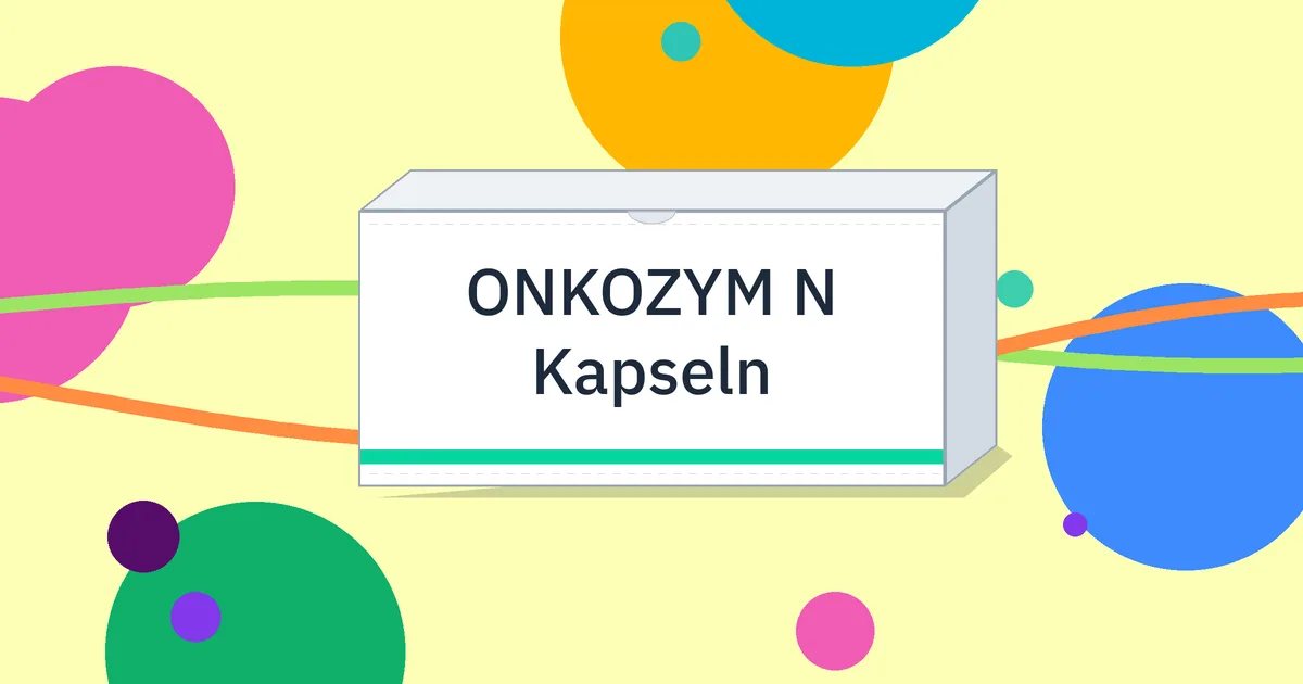 Symbolbild: Packung mit der Aufschrift ONKOZYM N Kapseln (PZN 19113830) – Verfügbarkeit und Bezug in Apotheken in Frankfurt am Main