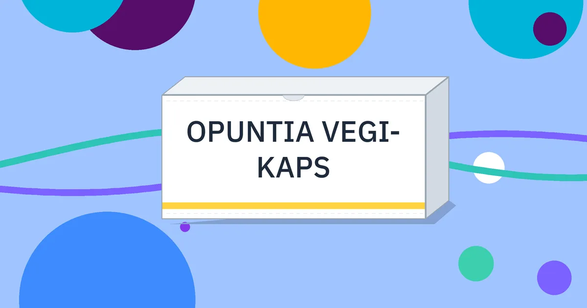 Symbolbild: Packung mit der Aufschrift OPUNTIA VEGI-KAPS (PZN 13747031) – Verfügbarkeit und Bezug in Apotheken in Frankfurt am Main