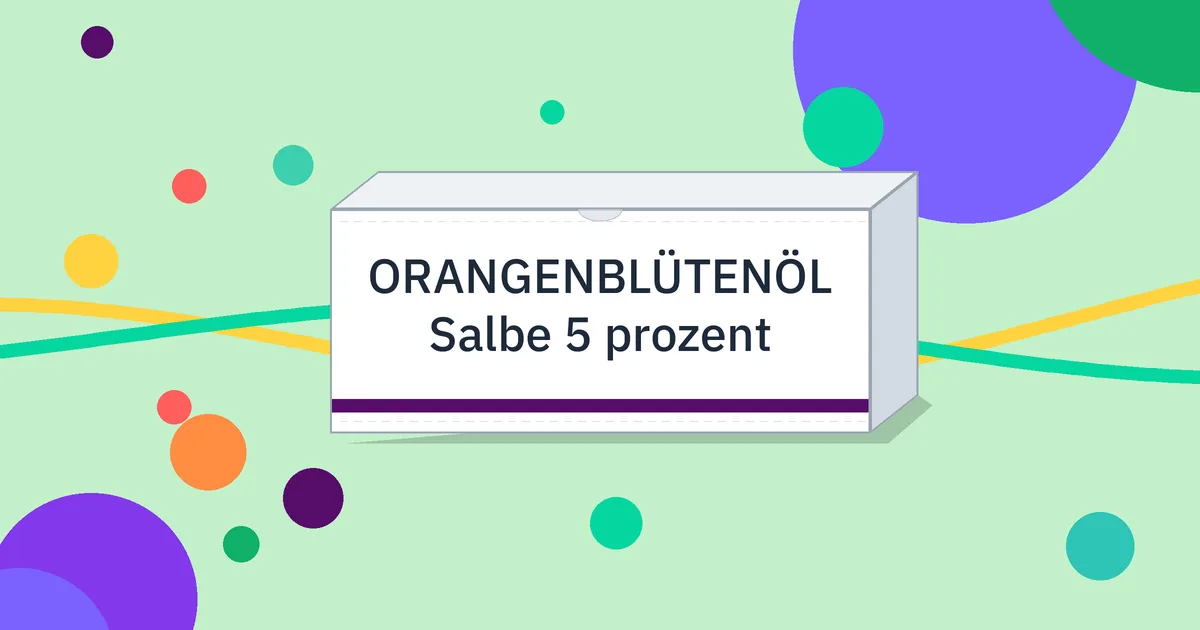 Symbolbild: Packung mit der Aufschrift ORANGENBLÜTENÖL Salbe 5 prozent (PZN 16673876) – Verfügbarkeit und Bezug in Apotheken in Frankfurt am Main