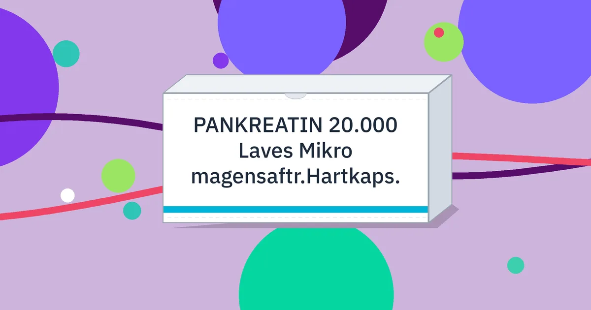 Symbolbild: Packung mit der Aufschrift PANKREATIN 20.000 Laves Mikro magensaftr.Hartkaps. (PZN 09385800) – Verfügbarkeit und Bezug in Apotheken in Frankfurt am Main
