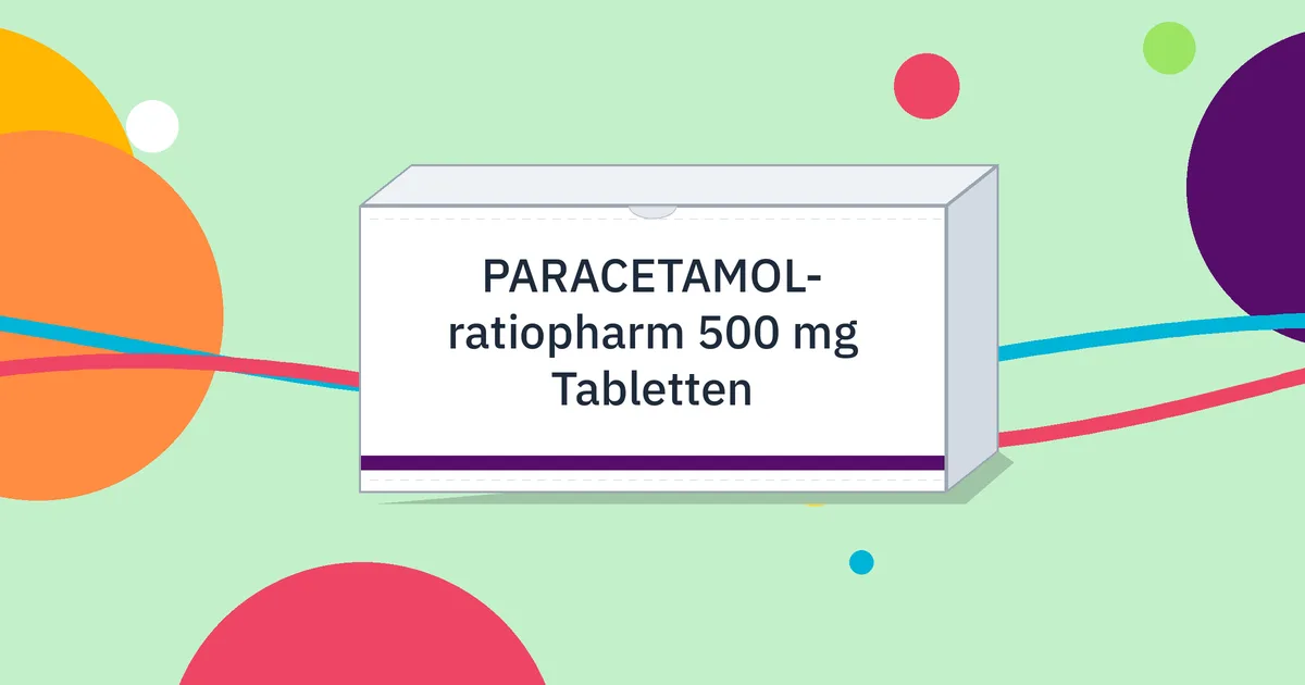 Symbolbild: Packung mit der Aufschrift PARACETAMOL-ratiopharm 500 mg Tabletten (PZN 01126111) – Verfügbarkeit und Bezug in Apotheken in Frankfurt am Main