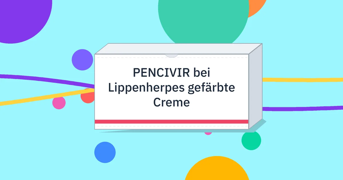 Symbolbild: Packung mit der Aufschrift PENCIVIR bei Lippenherpes gefärbte Creme (PZN 10089604) – Verfügbarkeit und Bezug in Apotheken in Frankfurt am Main