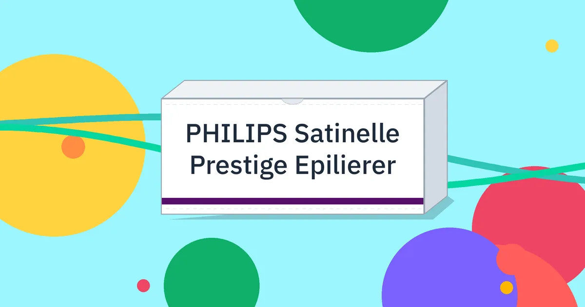 Symbolbild: Packung mit der Aufschrift PHILIPS Satinelle Prestige Epilierer (PZN 12375573) – Verfügbarkeit und Bezug in Apotheken in Frankfurt am Main