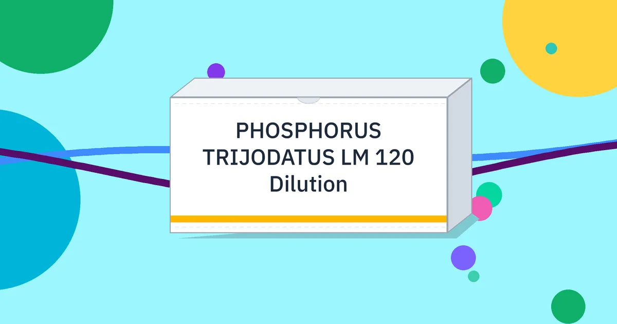 Symbolbild: Packung mit der Aufschrift PHOSPHORUS TRIJODATUS LM 120 Dilution (PZN 13035193) – Verfügbarkeit und Bezug in Apotheken in Frankfurt am Main