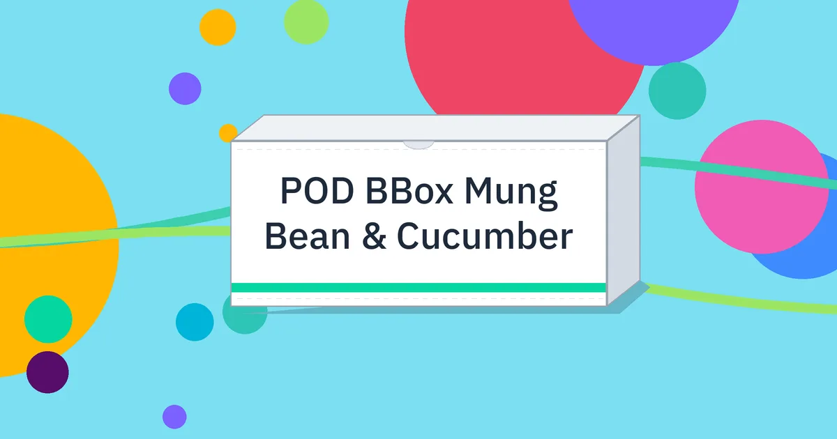 Symbolbild: Packung mit der Aufschrift POD BBox Mung Bean & Cucumber (PZN 18907870) – Verfügbarkeit und Bezug in Apotheken in Frankfurt am Main