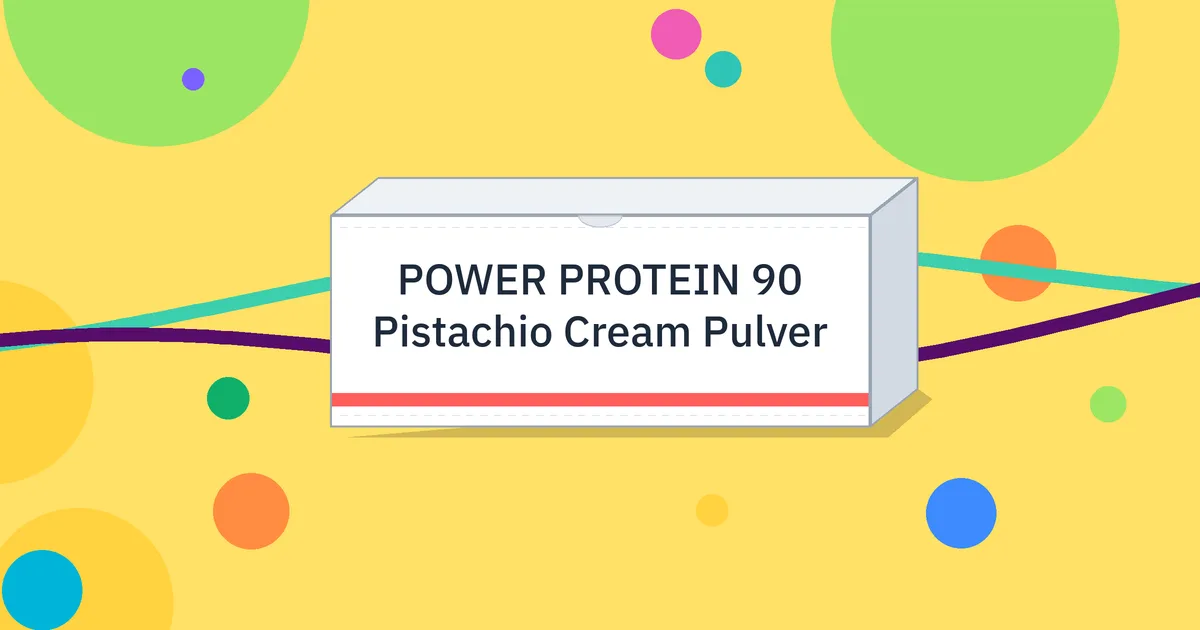 Symbolbild: Packung mit der Aufschrift POWER PROTEIN 90 Pistachio Cream Pulver (PZN 13882912) – Verfügbarkeit und Bezug in Apotheken in Frankfurt am Main