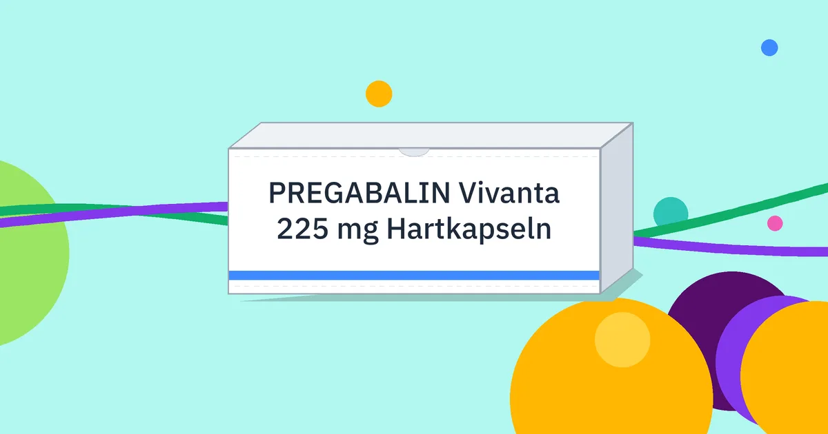 Symbolbild: Packung mit der Aufschrift PREGABALIN Vivanta 225 mg Hartkapseln (PZN 16663694) – Verfügbarkeit und Bezug in Apotheken in Frankfurt am Main