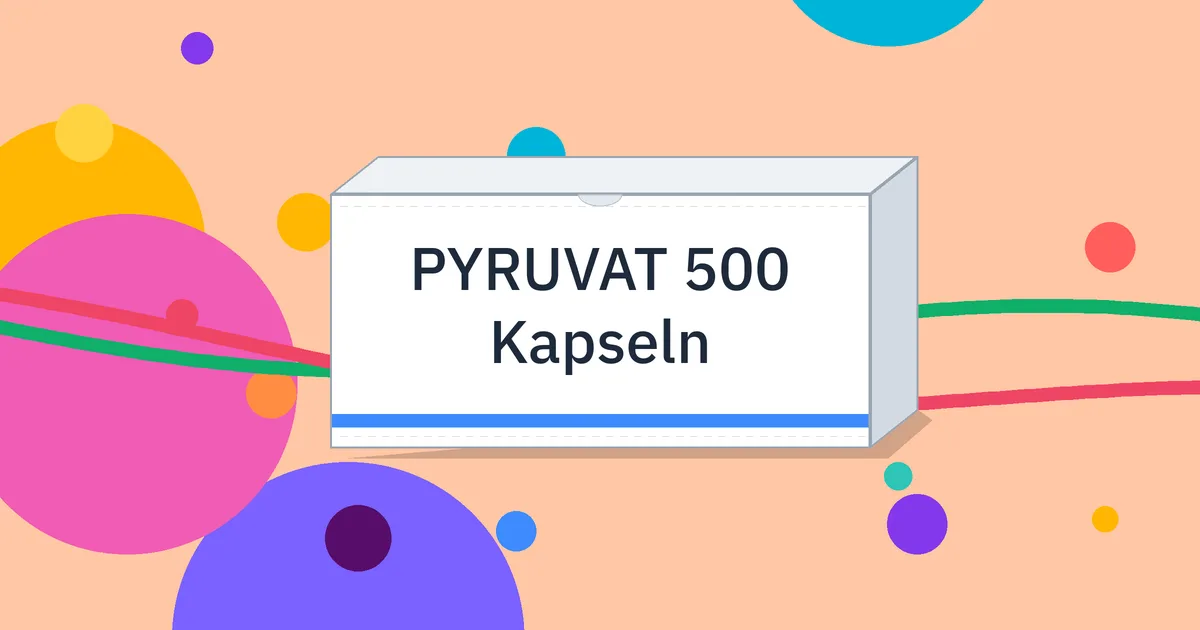 Symbolbild: Packung mit der Aufschrift PYRUVAT 500 Kapseln (PZN 04173022) – Verfügbarkeit und Bezug in Apotheken in Frankfurt am Main