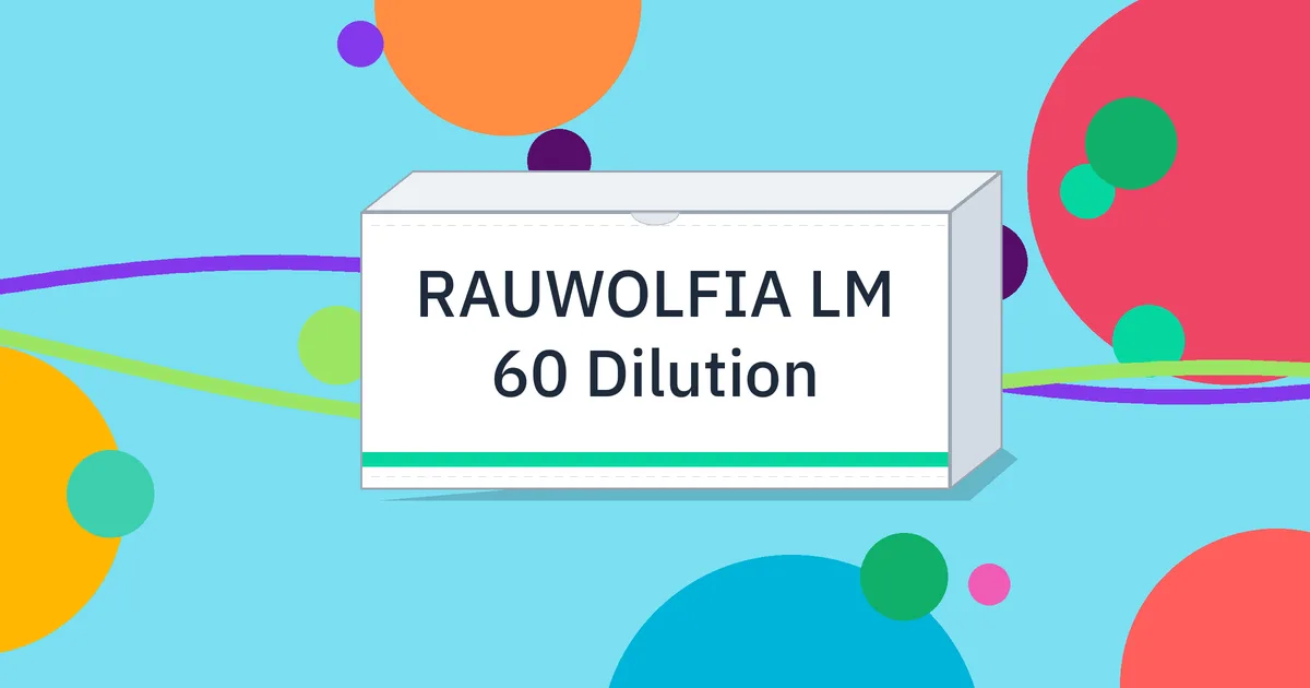Symbolbild: Packung mit der Aufschrift RAUWOLFIA LM 60 Dilution (PZN 13046883) – Verfügbarkeit und Bezug in Apotheken in Frankfurt am Main