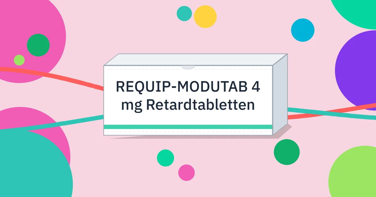 Symbolbild: Packung mit der Aufschrift REQUIP-MODUTAB 4 mg Retardtabletten (PZN 13816022) – Verfügbarkeit und Bezug in Apotheken in Frankfurt am Main