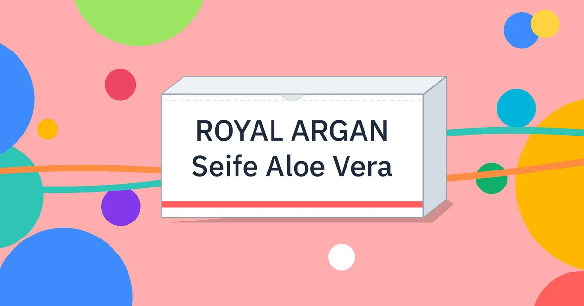Symbolbild: Packung mit der Aufschrift ROYAL ARGAN Seife Aloe Vera (PZN 16142179) – Verfügbarkeit und Bezug in Apotheken in Frankfurt am Main