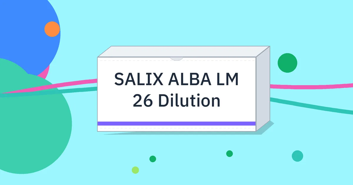Symbolbild: Packung mit der Aufschrift SALIX ALBA LM 26 Dilution (PZN 13177800) – Verfügbarkeit und Bezug in Apotheken in Frankfurt am Main