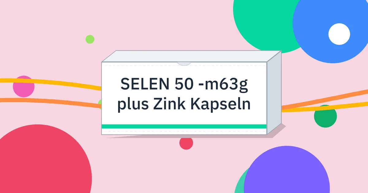Symbolbild: Packung mit der Aufschrift SELEN 50 -m63g plus Zink Kapseln (PZN 11169328) – Verfügbarkeit und Bezug in Apotheken in Frankfurt am Main