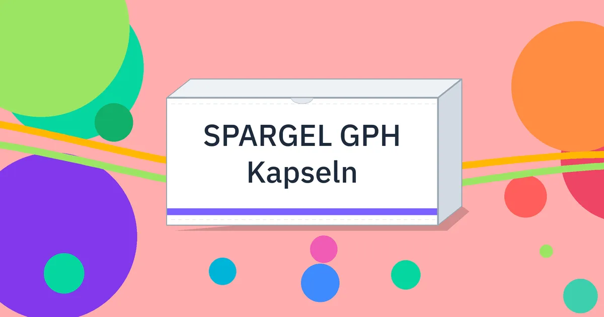 Symbolbild: Packung mit der Aufschrift SPARGEL GPH Kapseln (PZN 09180825) – Verfügbarkeit und Bezug in Apotheken in Frankfurt am Main