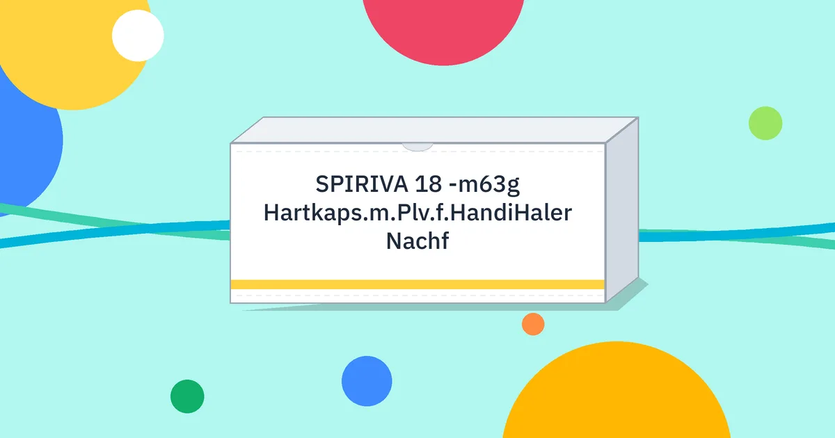 Symbolbild: Packung mit der Aufschrift SPIRIVA 18 -m63g Hartkaps.m.Plv.f.HandiHaler Nachf (PZN 10275577) – Verfügbarkeit und Bezug in Apotheken in Frankfurt am Main