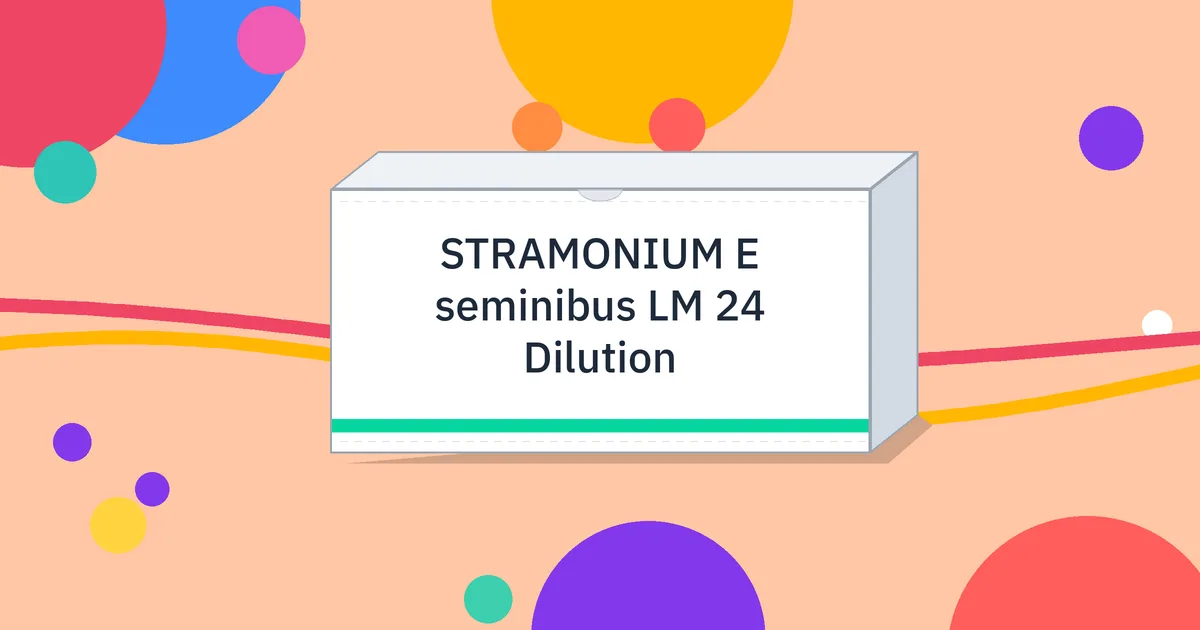 Symbolbild: Packung mit der Aufschrift STRAMONIUM E seminibus LM 24 Dilution (PZN 13202403) – Verfügbarkeit und Bezug in Apotheken in Frankfurt am Main