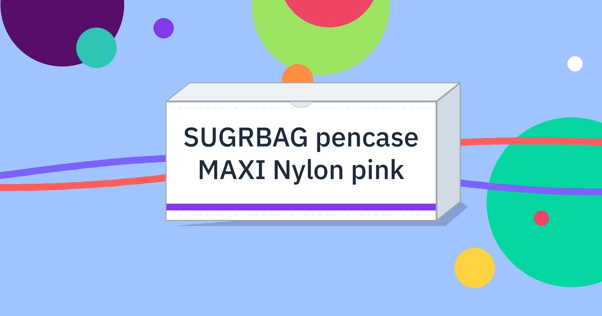 Symbolbild: Packung mit der Aufschrift SUGRBAG pencase MAXI Nylon pink (PZN 12450599) – Verfügbarkeit und Bezug in Apotheken in Frankfurt am Main