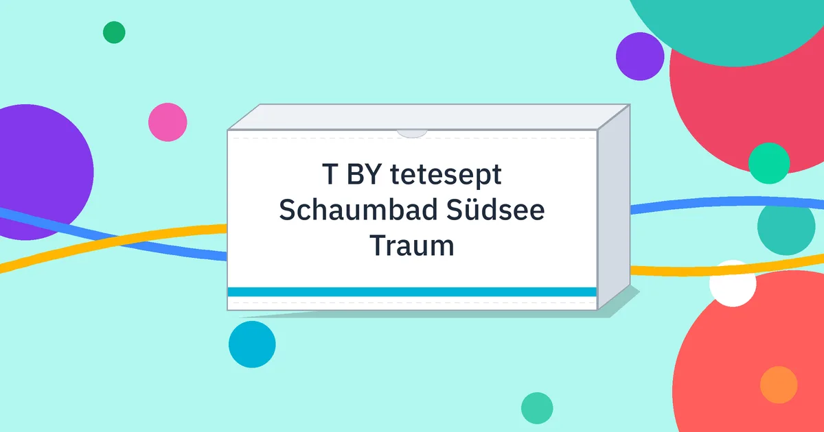 Symbolbild: Packung mit der Aufschrift T BY tetesept Schaumbad Südsee Traum (PZN 14173129) – Verfügbarkeit und Bezug in Apotheken in Frankfurt am Main