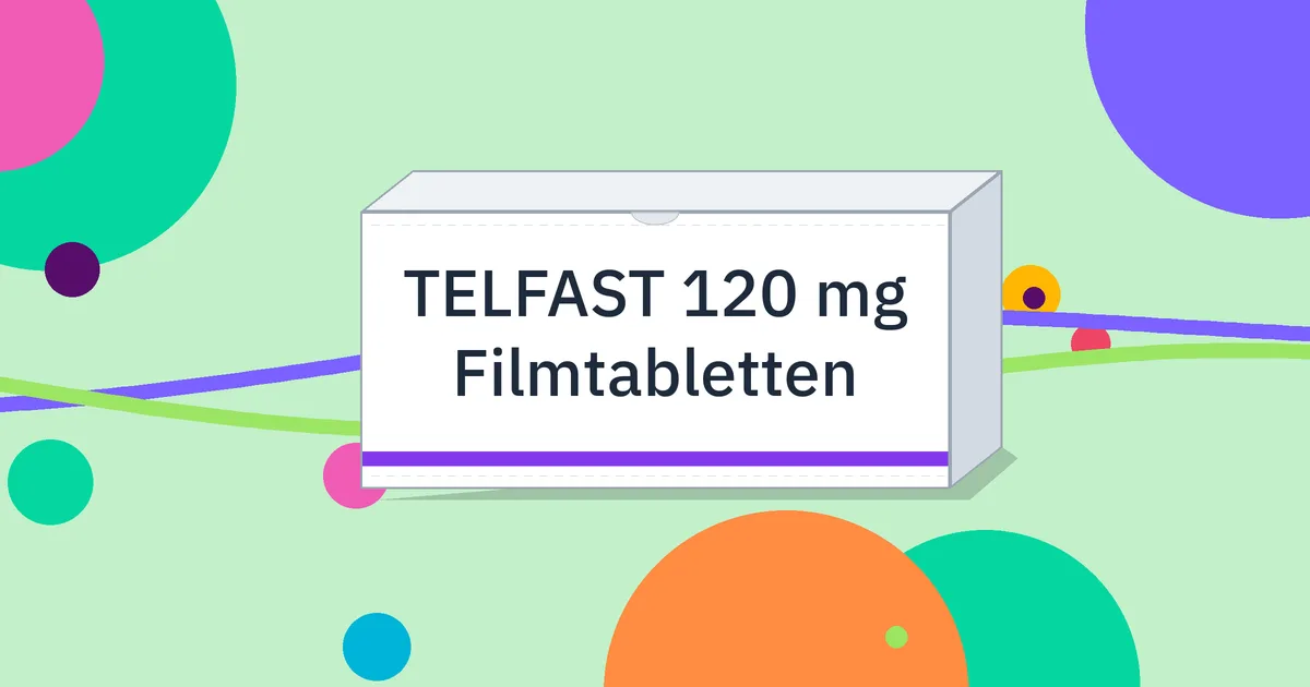 Symbolbild: Packung mit der Aufschrift TELFAST 120 mg Filmtabletten (PZN 19427267) – Verfügbarkeit und Bezug in Apotheken in Frankfurt am Main